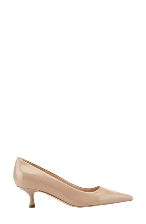Marc Fisher Calynna Pointed Toe Kitten Heel Pumps - Beige
