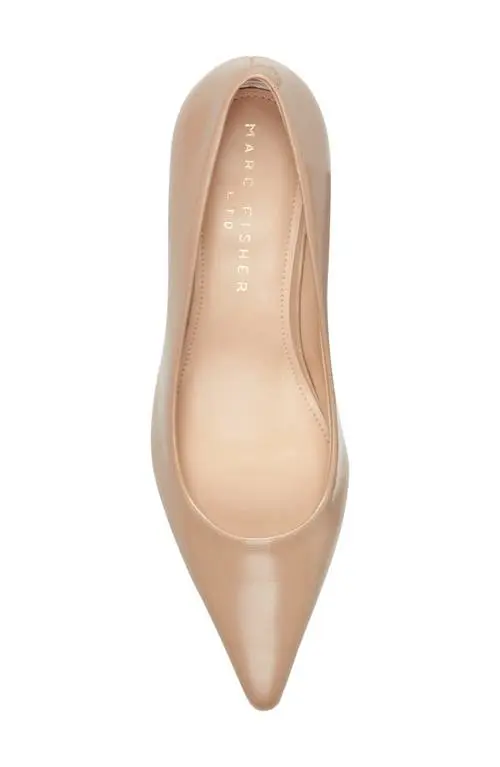 Marc Fisher Calynna Pointed Toe Kitten Heel Pumps - Beige