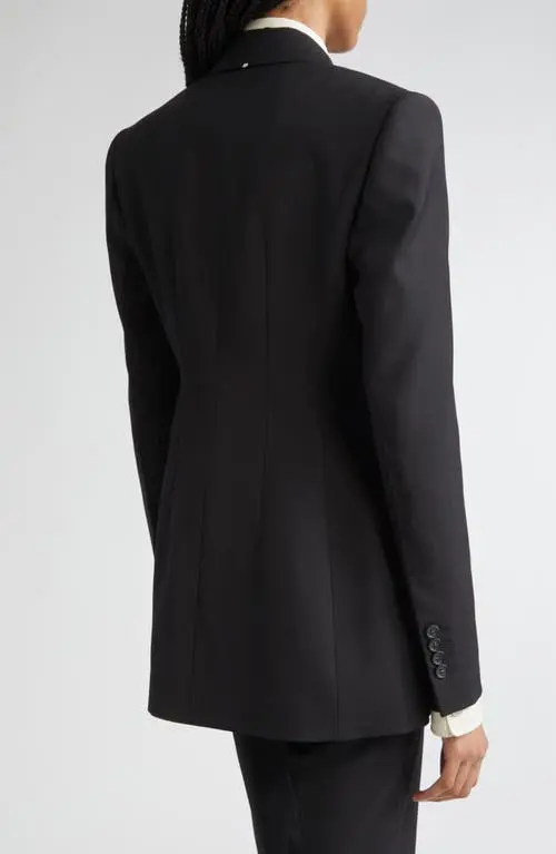 Sportmax Adamo Double-breasted Virgin Wool Blazer - Black