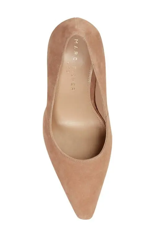 Marc Fisher Minny Pointed Toe Pump - Medium Natural