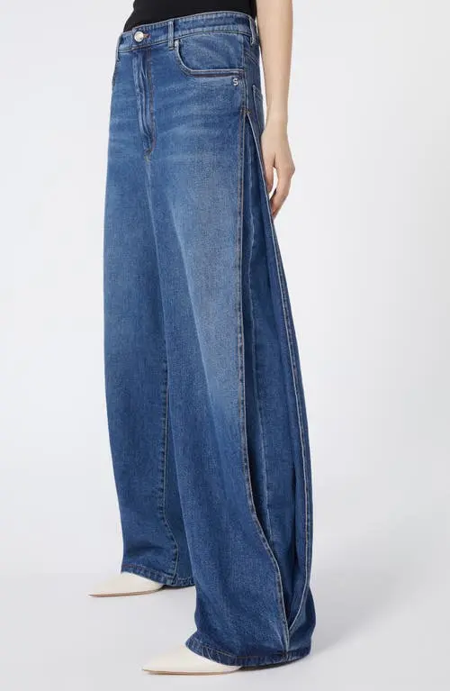 Sportmax Gastone Pleated Wide-leg Jeans