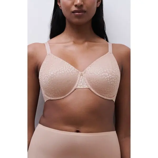 Chantelle Magique Underwire Back Smoothing Minimizer Bra - Rose