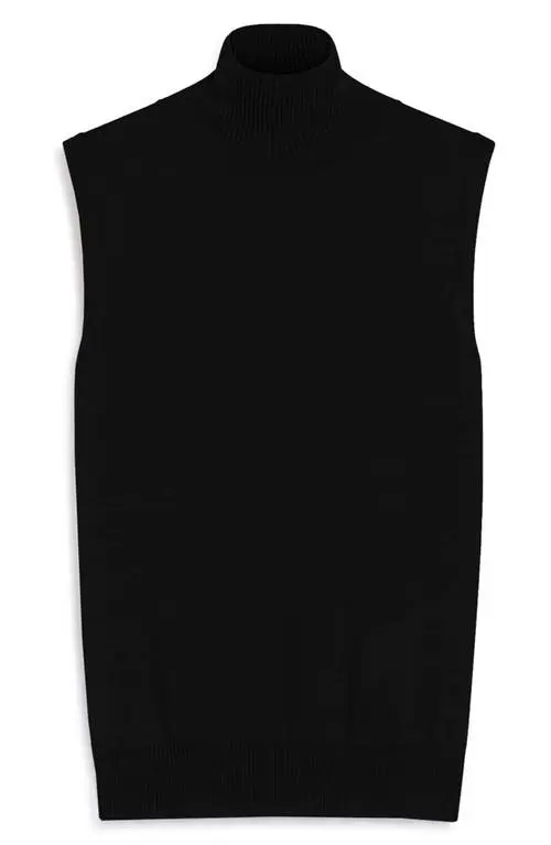 Sportmax Vertigo Sleeveless Virgin Wool Sweater - Black