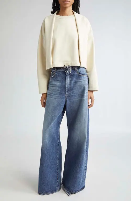 Sportmax Procida Belted Wide Leg Jeans