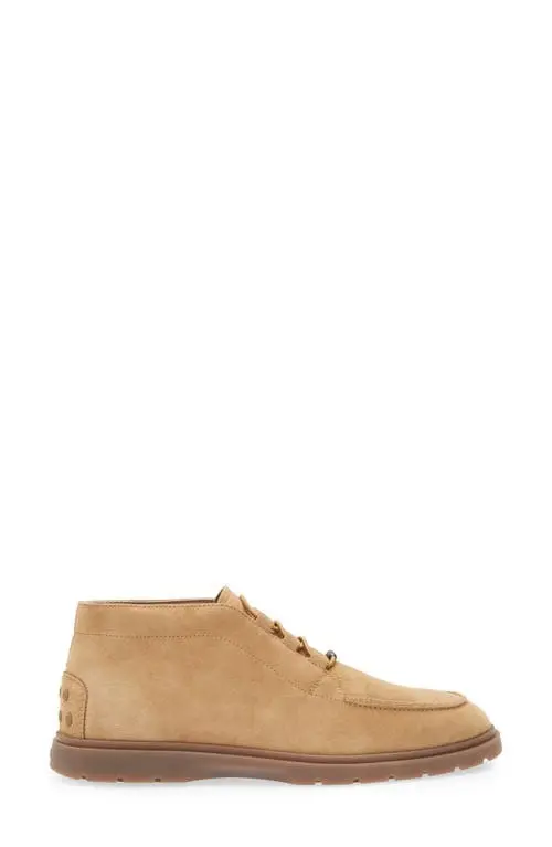 TOD'S Apron Toe Suede Chukka Boot