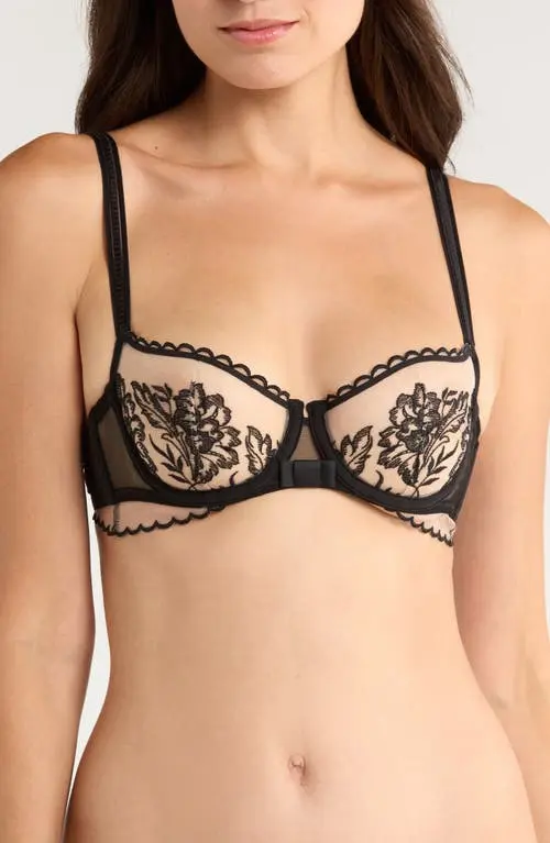 Simone Perele Romance Underwire Sheer Demi Bra - Light Tatoo