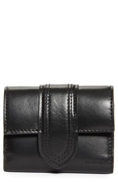 Jacquemus The Bambino Leather Wallet - Black 990