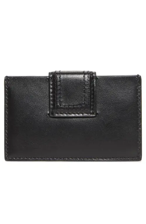 Jacquemus The Bambino Leather Card Case - Black
