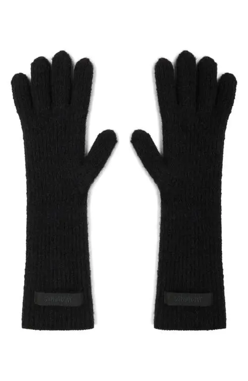 Jacquemus Les Gants Grosgrain Gloves - Black