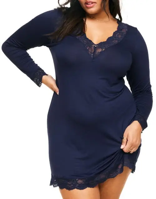 ADORE ME Hasina Sleepshirt - Dark Blue