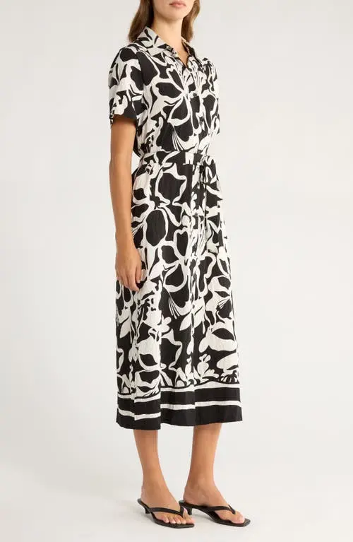 MELLODAY Printed Shirtdress