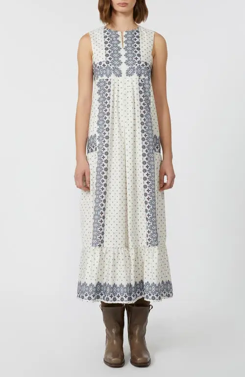 Max Mara Manila Mixed Print Cotton Dress