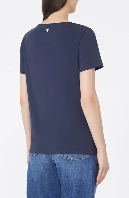 Max Mara Crewneck Jersey T-shirt - Navy