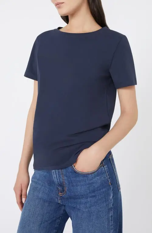 Max Mara Crewneck Jersey T-shirt - Navy