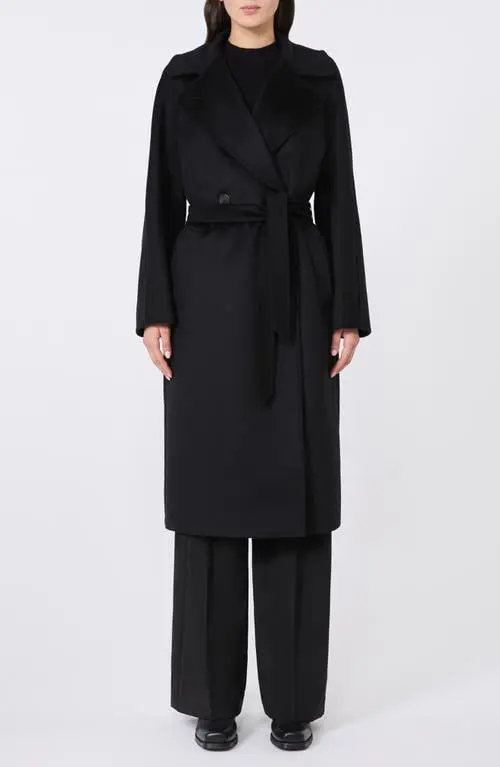 Max Mara Resina Double-breasted Wool Coat - Black