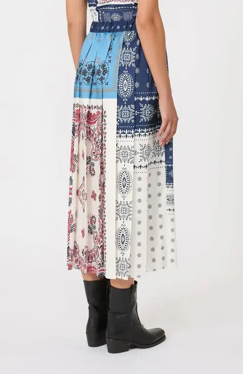 Max Mara Luna Patchwork Maxi Skirt - Navy