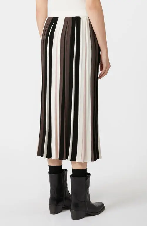 Max Mara Pleiadi Pleated Knit Skirt - Black Multi Colour