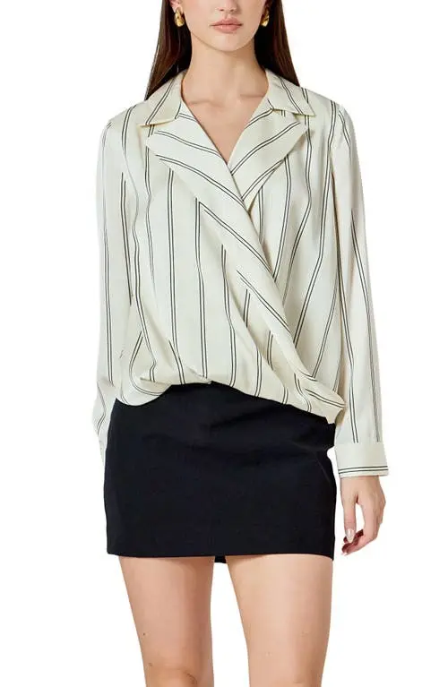 Endless Rose Stripe Wrap Top