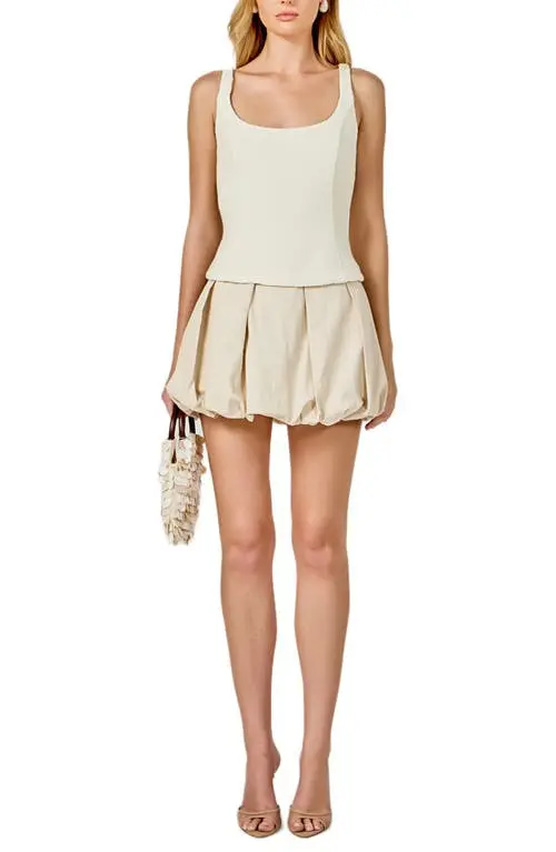 Endless Rose Bubble Hem Cotton Skort