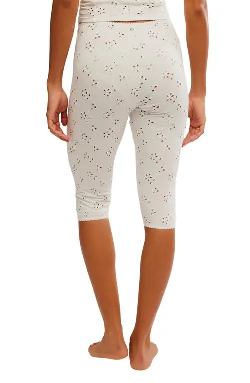 Free People Full Bloom Eyelet Capri Leggings
