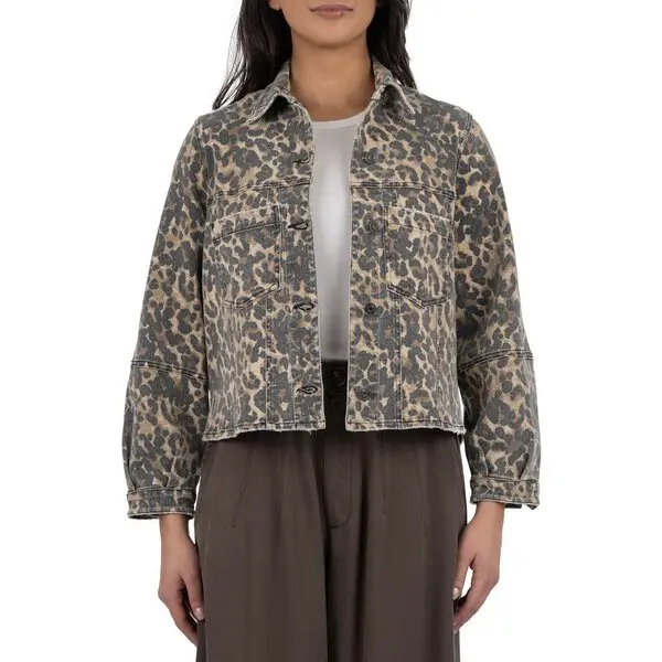 Kut From The Kloth Printed Denim Jacket