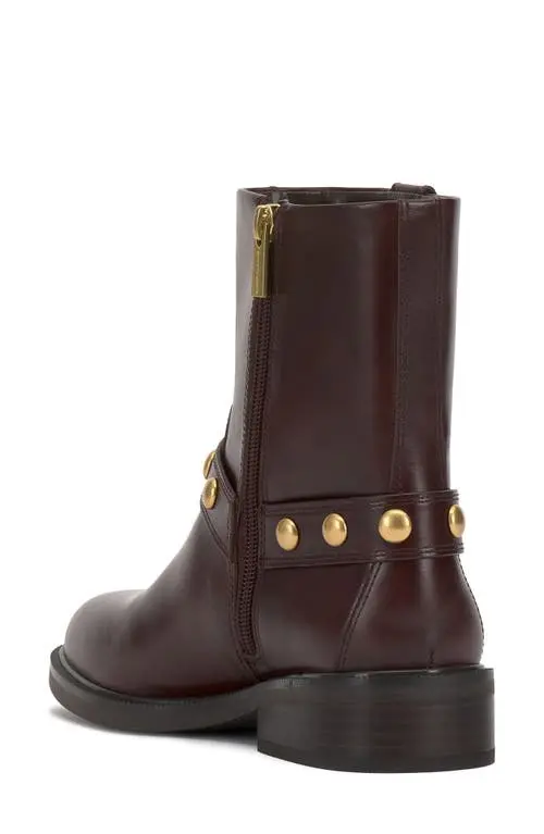 Vince Camuto Amais Moto Boots - Rich Mahogan