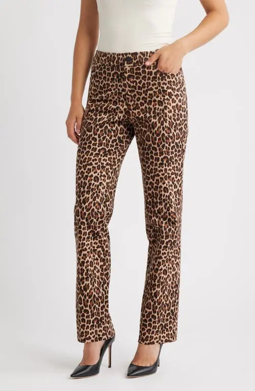 Anne Klein Leopard Print Bootcut Trousers