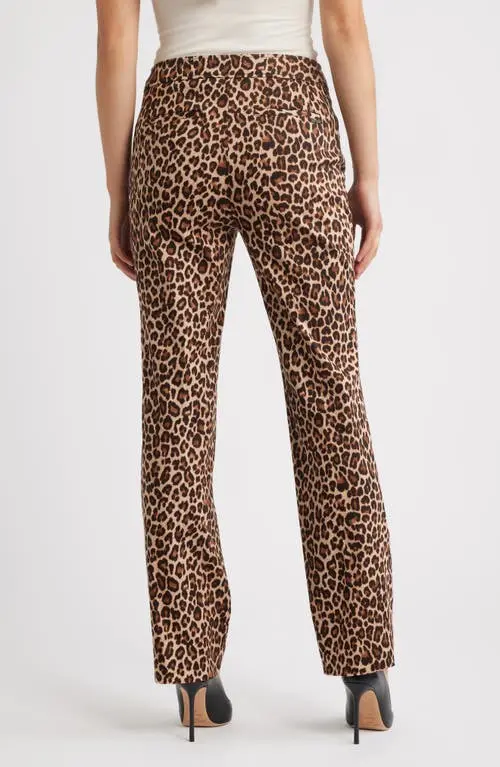 Anne Klein Leopard Print Bootcut Trousers