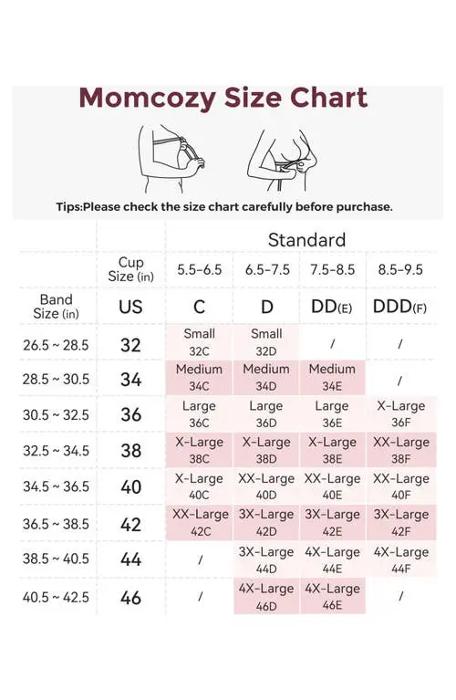 MOMCOZY Stretch Fabric Pumping Bra