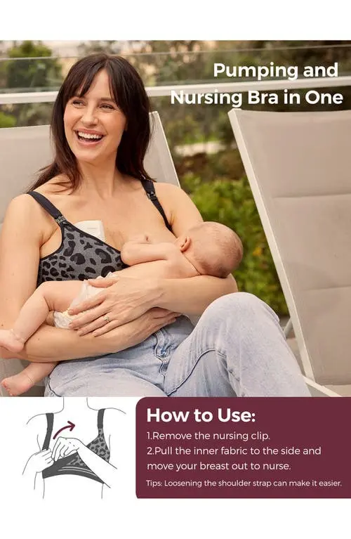 MOMCOZY Stretch Fabric Pumping Bra