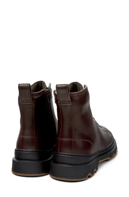 Camper Noray Combat Boots - Dark Brown