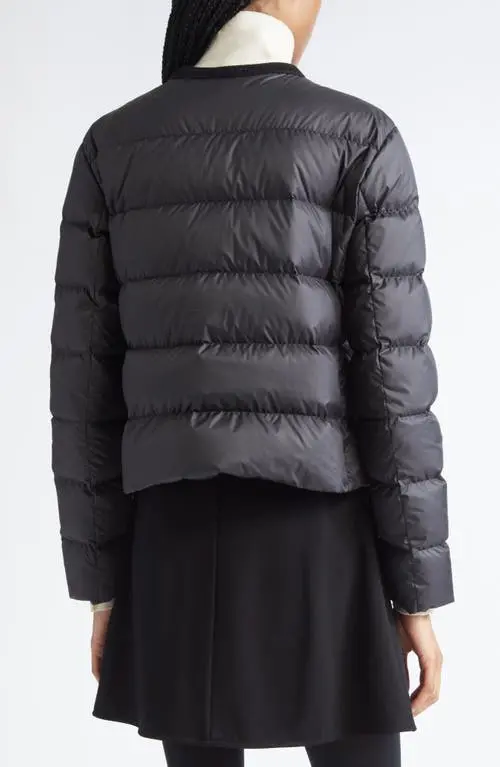 Moncler Mauvezin Mixed Media Down Puffer Jacket - Black
