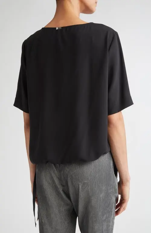 Herno Drawstring Hem T-shirt - Nero