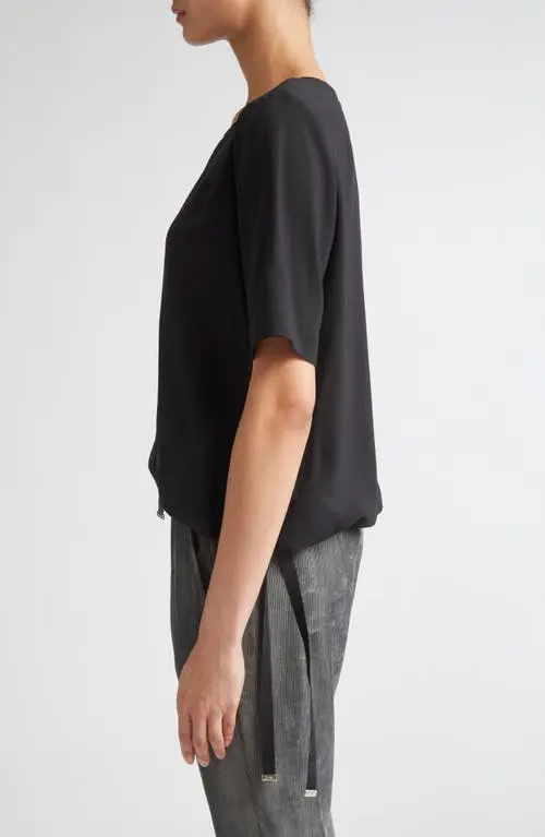 Herno Drawstring Hem T-shirt - Nero