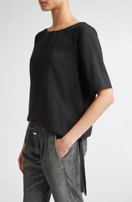 Herno Drawstring Hem T-shirt - Nero