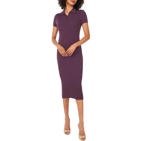 Vince Camuto Ribbed Knit Midi Dress