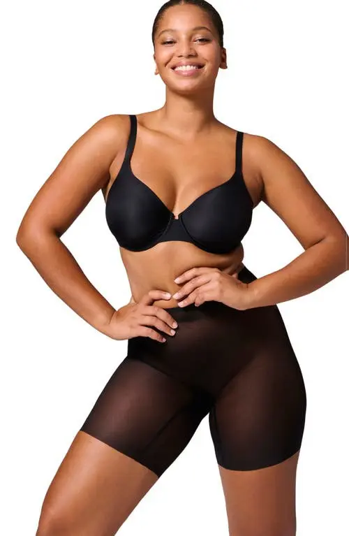 Simone Perele Essential Uplifting Mid Rise Shaper Shorts - Black