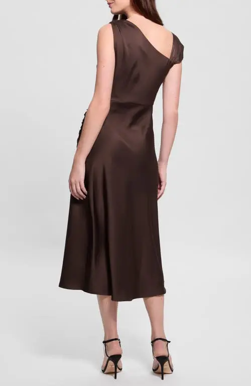 Guess Ashlyn Asymmetric Midi Dress