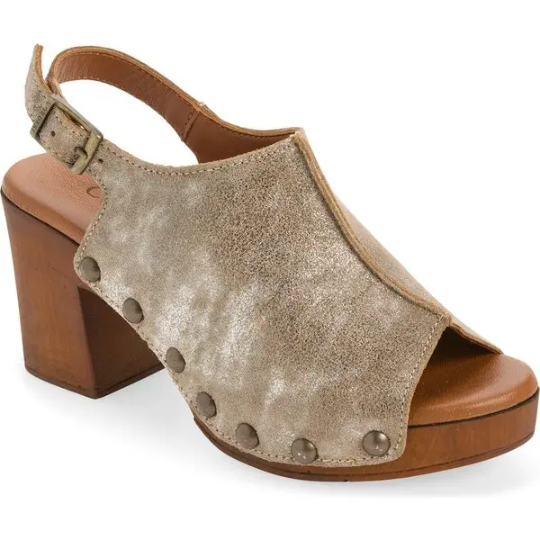 Cordani Winnie Shimmer Slingback Platform Sandal - Murano Sigaro