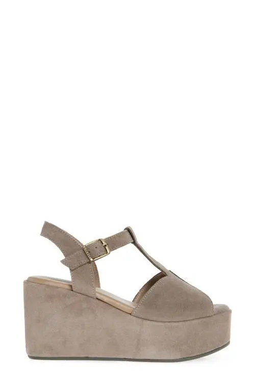 Cordani Jaycee Platform Sandal - Porcinio Suede