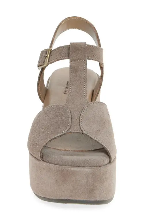 Cordani Jaycee Platform Sandal - Porcinio Suede