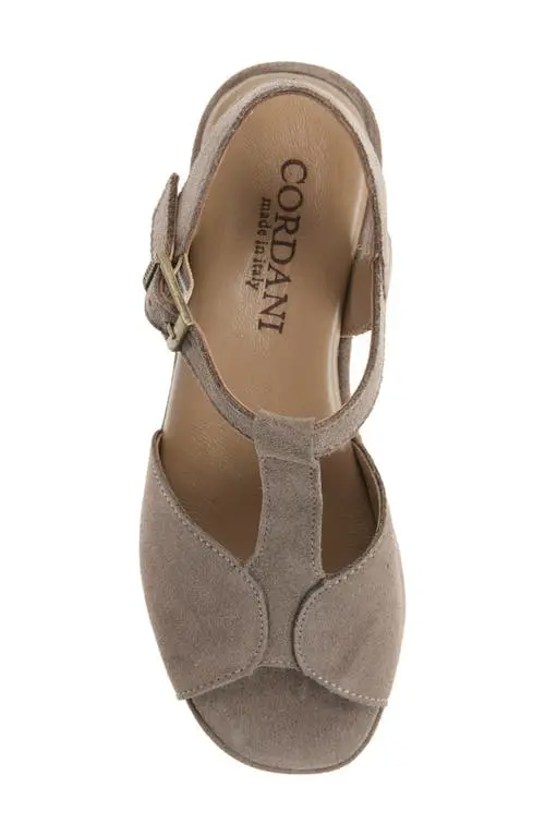 Cordani Jaycee Platform Sandal - Porcinio Suede