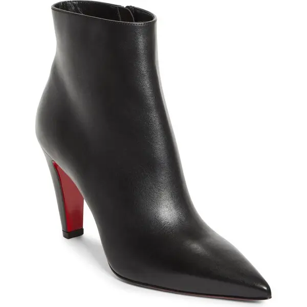 CHRISTIAN LOUBOUTIN Vibella Pointed Toe Bootie - Black