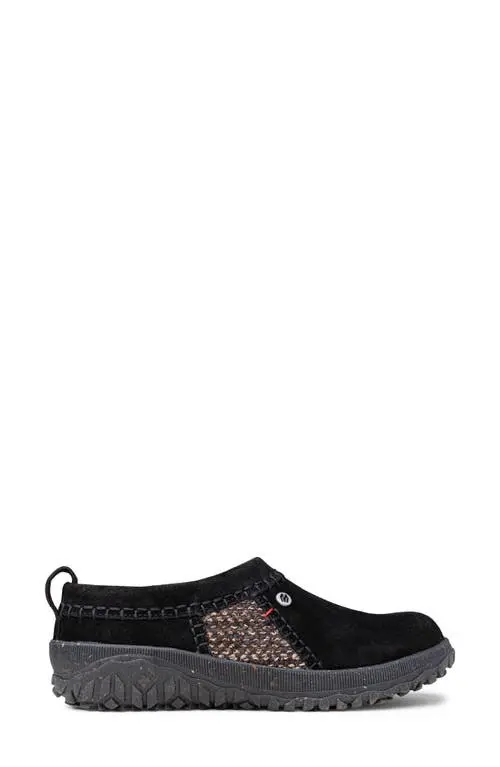 Minnetonka Tamarra Fleece Lined Slipper - Black