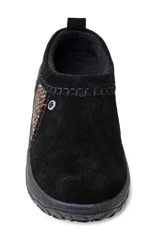 Minnetonka Tamarra Fleece Lined Slipper - Black