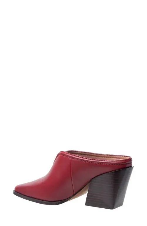 Linea Paolo Shelleyx Mule - Deep Red Leather