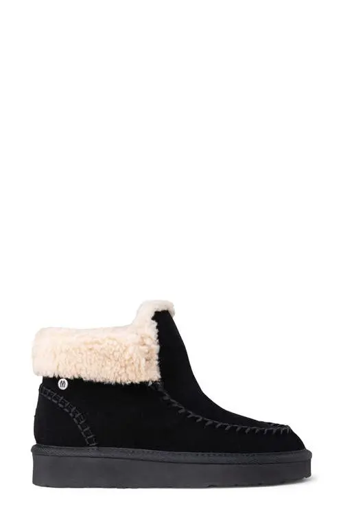 Minnetonka Chandra Faux Shearling Lined Bootie - Black