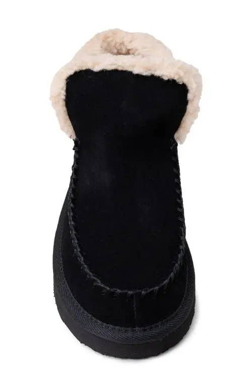 Minnetonka Chandra Faux Shearling Lined Bootie - Black