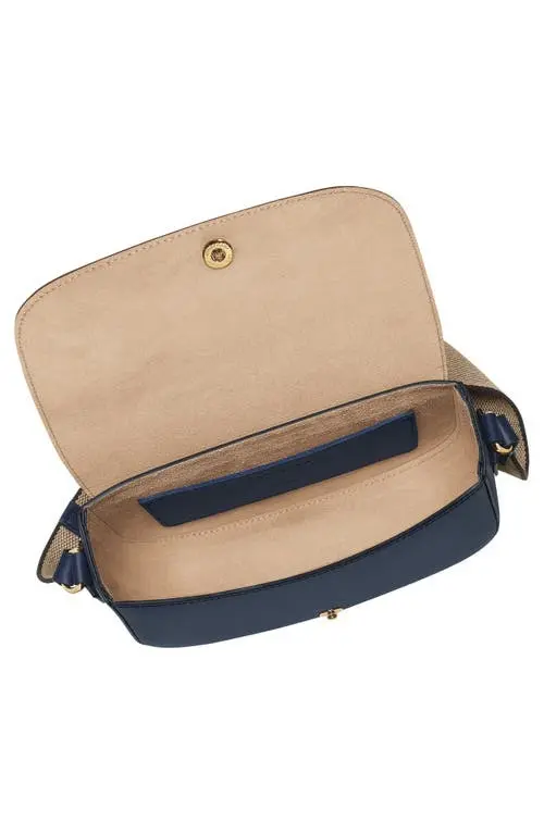 Longchamp Small Épure Leather Crossbody Bag - Navy