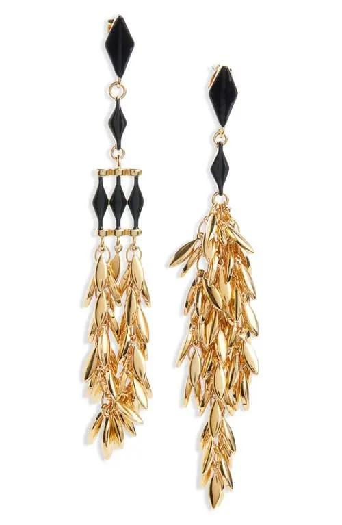 Isabel Marant Fringe Drop Earrings - Black